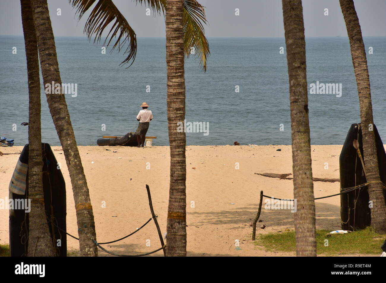 Marari sea beach, Alleppey, Kerala, India Stock Photo - Alamy
