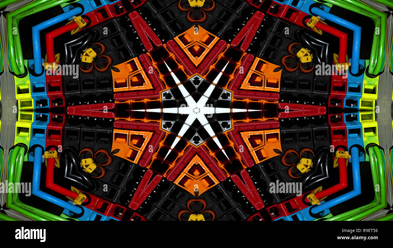 Abstract Cables Electric Wires Symmetric Pattern Ornamental Decorative ...