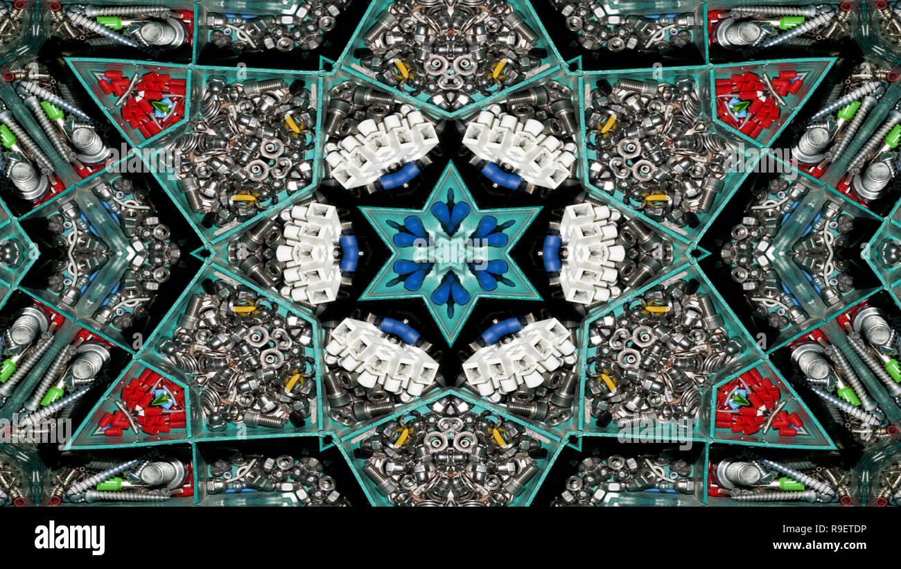 Abstract Cables Electric Wires Symmetric Pattern Ornamental Decorative ...