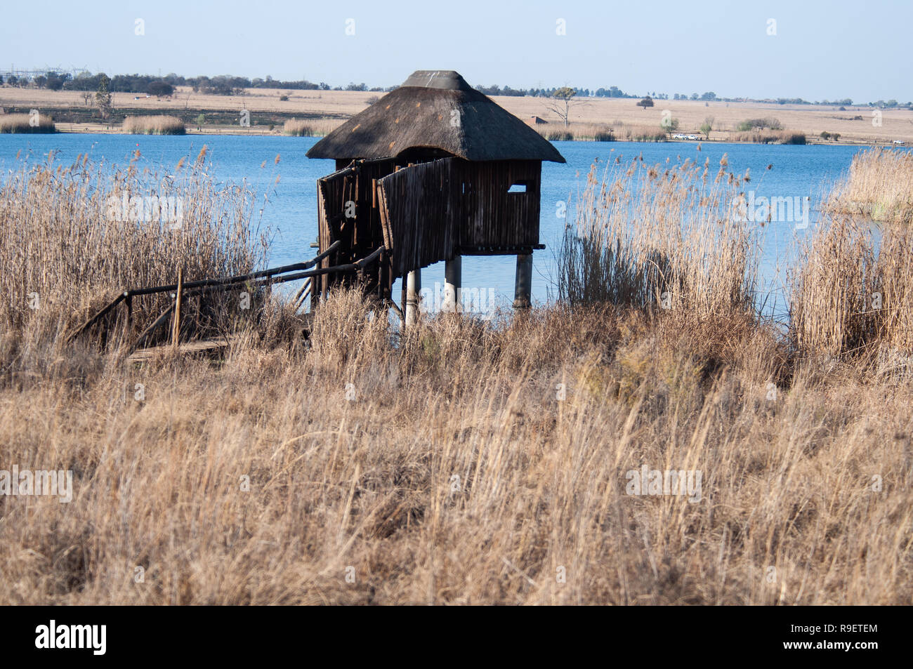 Bird Hide in South Africa Stock Photo - Alamy