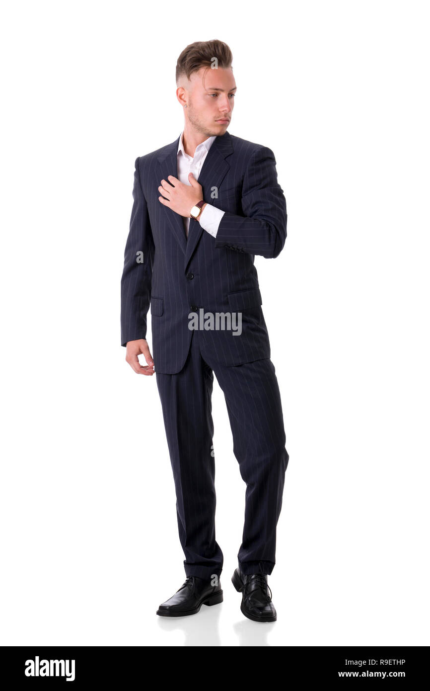 Full body man suit studio shot hi-res stock photography and images - Alamy
