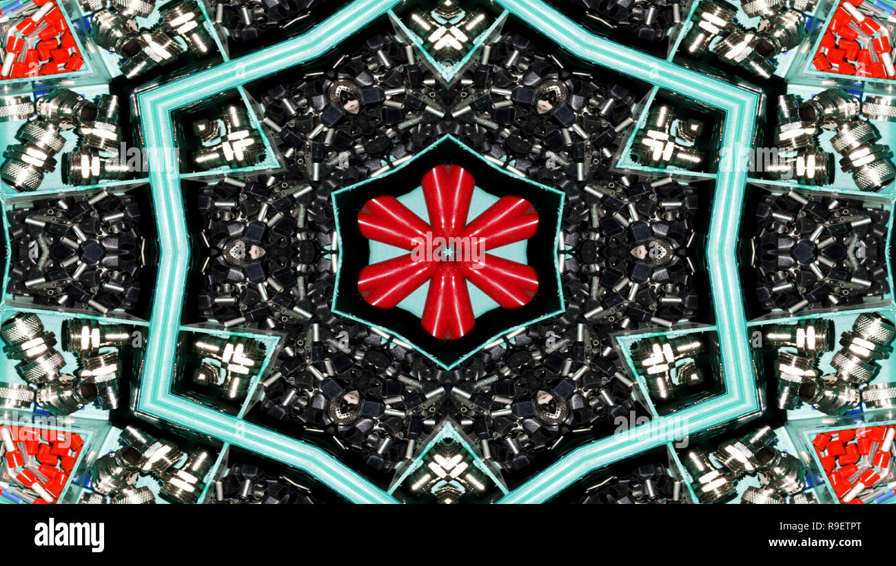 Abstract Cables Electric Wires Symmetric Pattern Ornamental Decorative ...