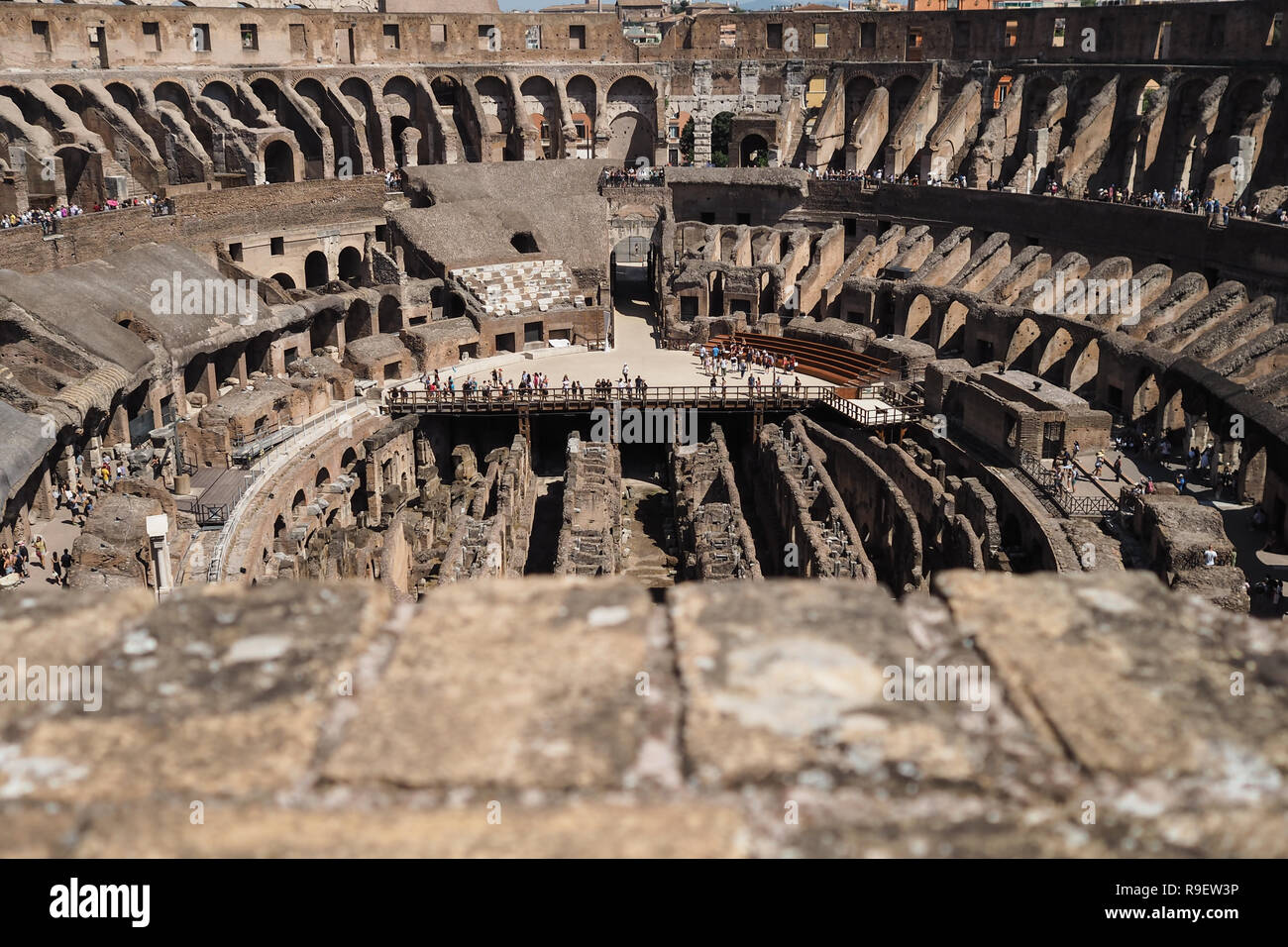 View inside the Coliseum, Rome, Italy Stock Photo - Alamy
