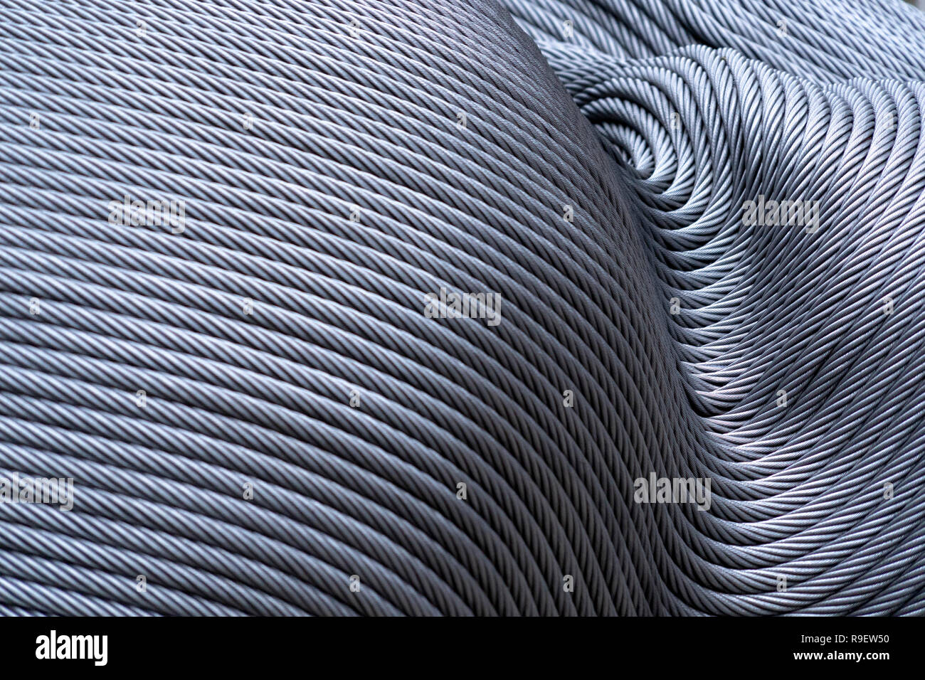 steel cables background texture detail Stock Photo - Alamy