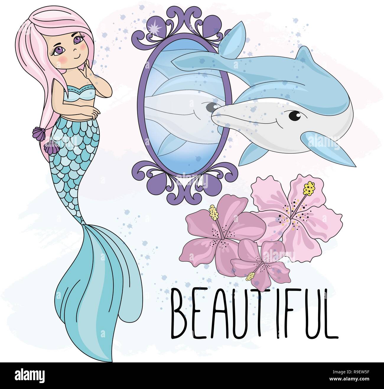 Magic mirror wall Stock Vector Images - Alamy