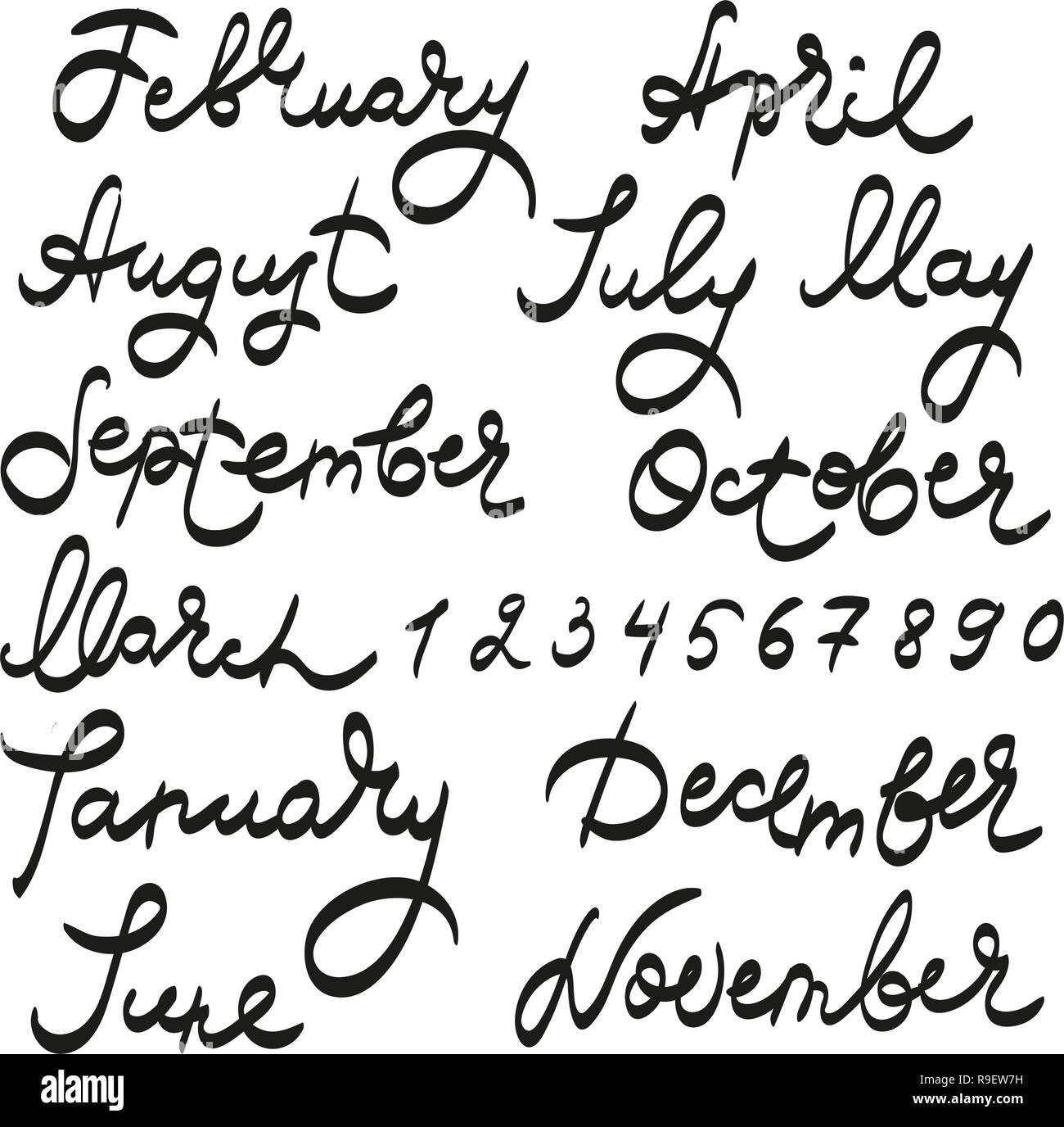 School dates Stock Vector Images - Alamy