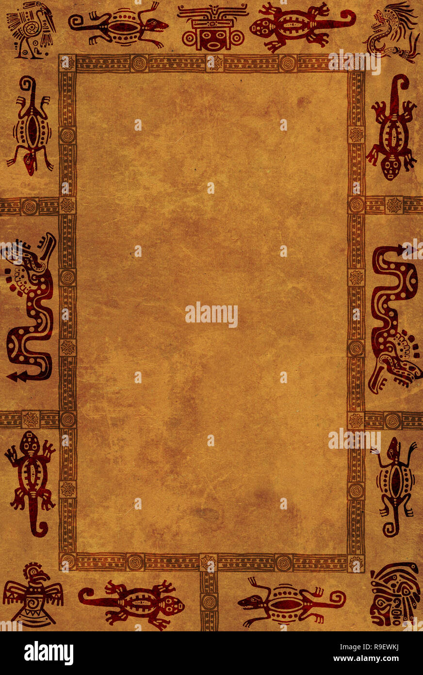 Background with American Indian national patterns Stock Photo - Alamy