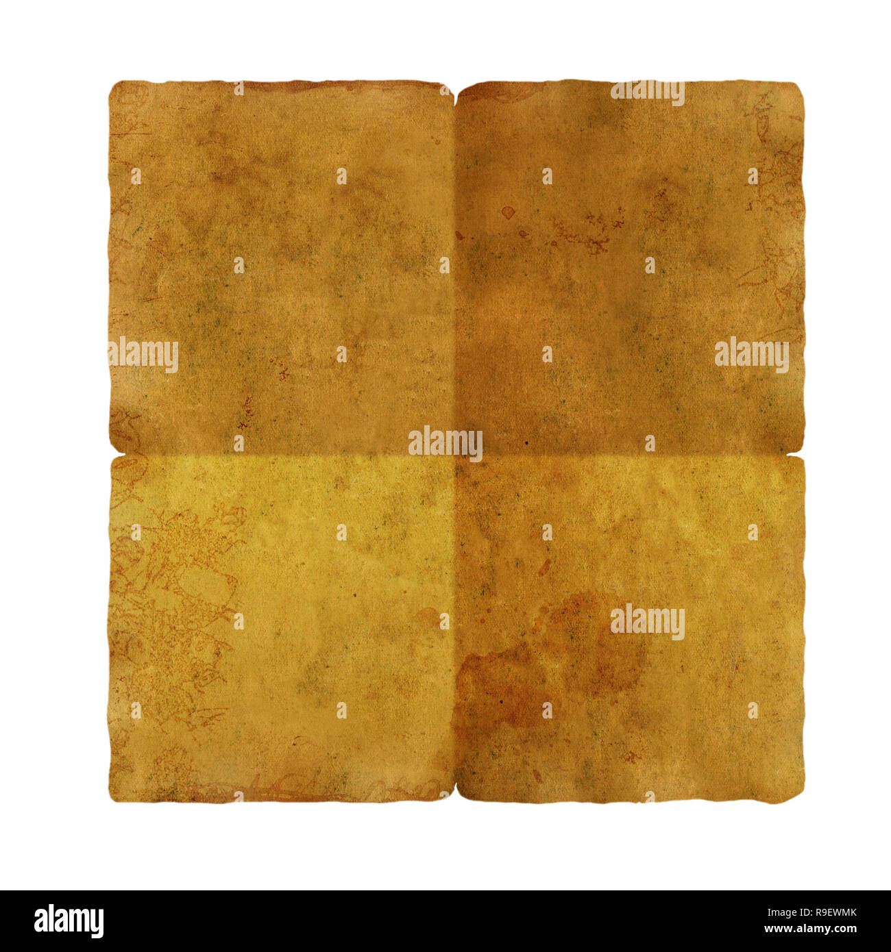 Background - a sheet of the old, soiled paper Stock Photo - Alamy