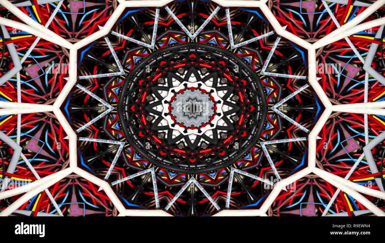 Abstract Cables Electric Wires Symmetric Pattern Ornamental Decorative ...