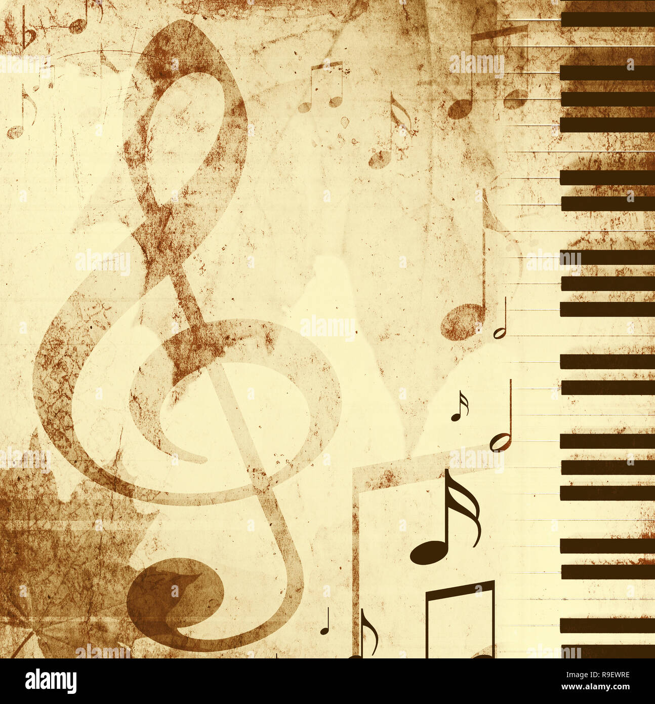 Musical note square hi-res stock photography and images - Alamy