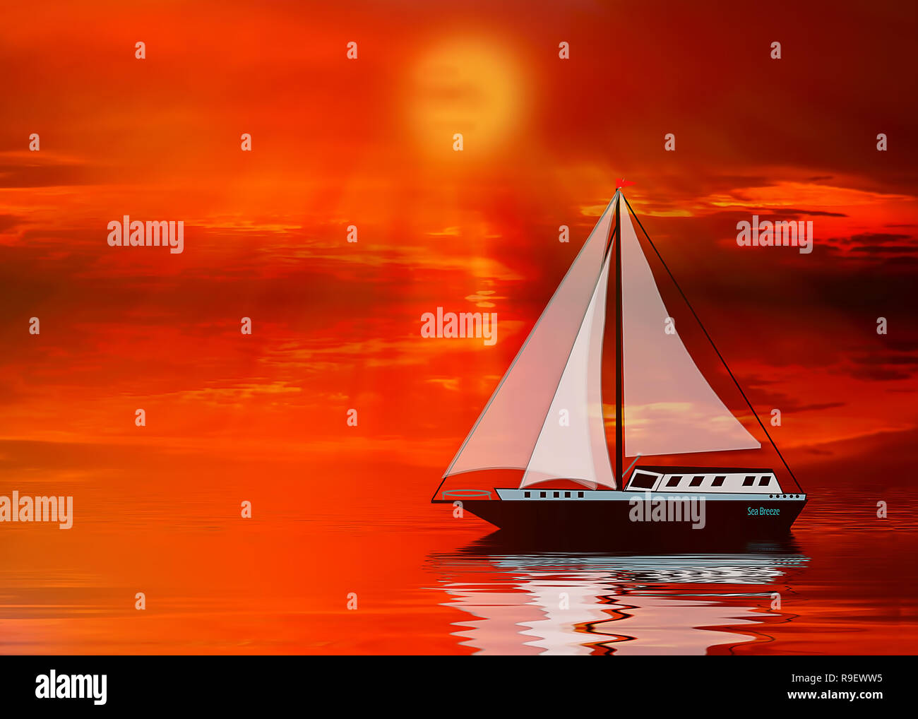 Smooth ship sailing hi-res stock photography and images - Alamy