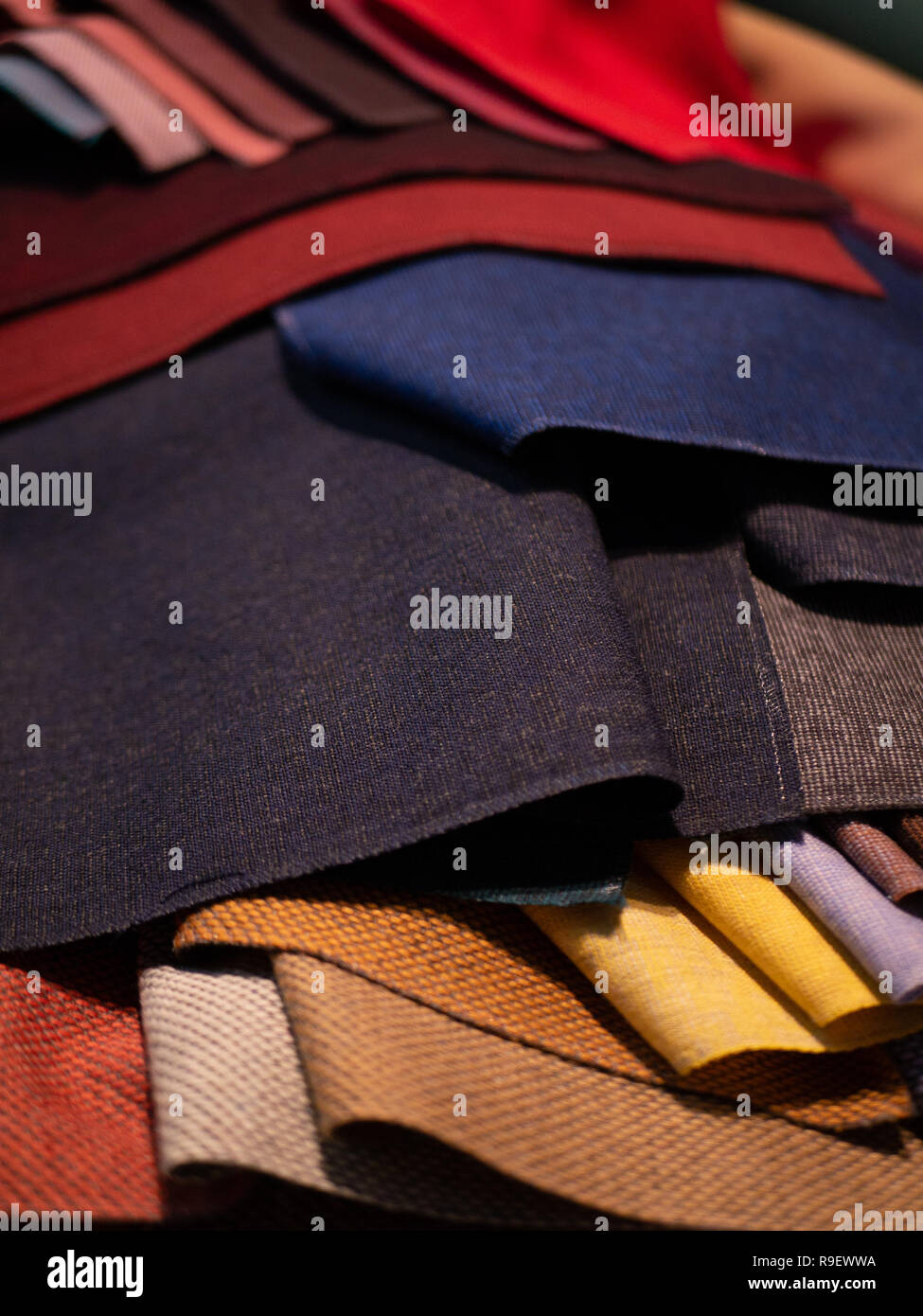 Samples colorful interior fabrics hi-res stock photography and images ...