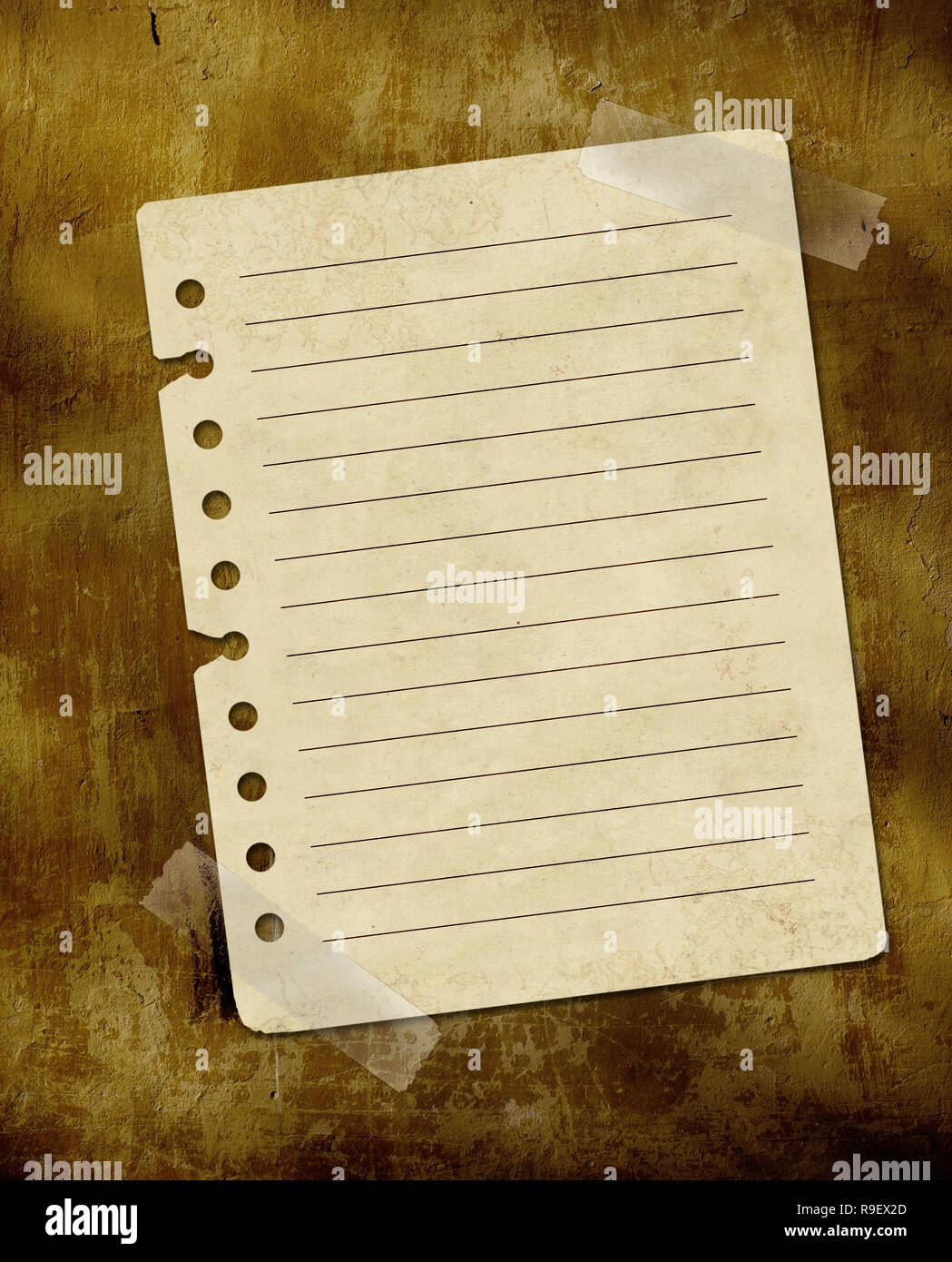 Grunge background with notebook page Stock Photo - Alamy
