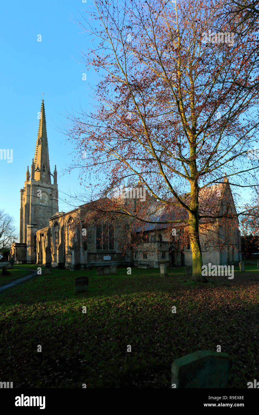 Winter view over the Parish Church of Saint Mary and Saint Nicolas ...
