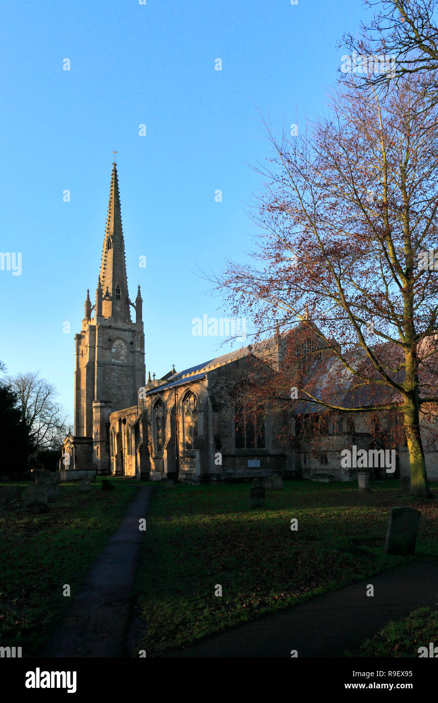 Winter view over the Parish Church of Saint Mary and Saint Nicolas ...