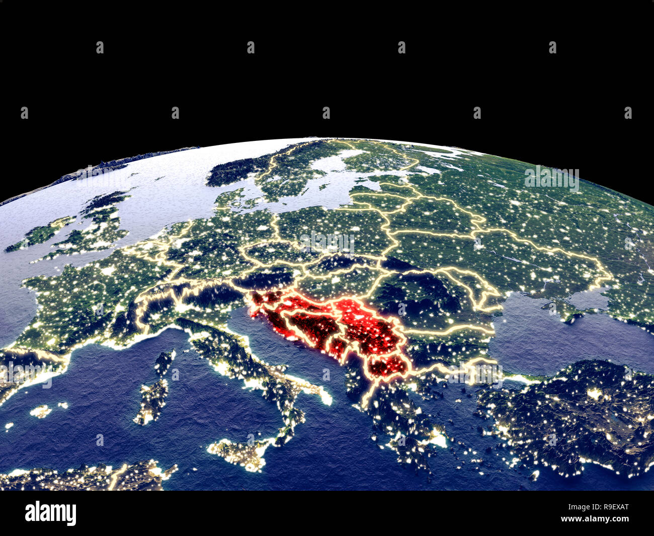 Former Yugoslavia Map High Resolution Stock Photography and Images - Alamy