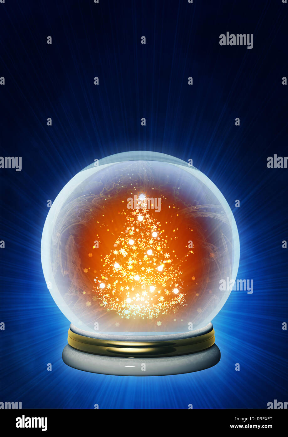 Vertical background - Christmas tree in magic crystal Stock Photo - Alamy