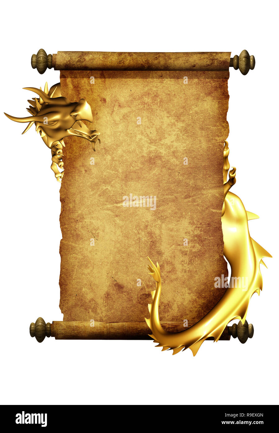 Dragon scroll Cut Out Stock Images & Pictures - Alamy