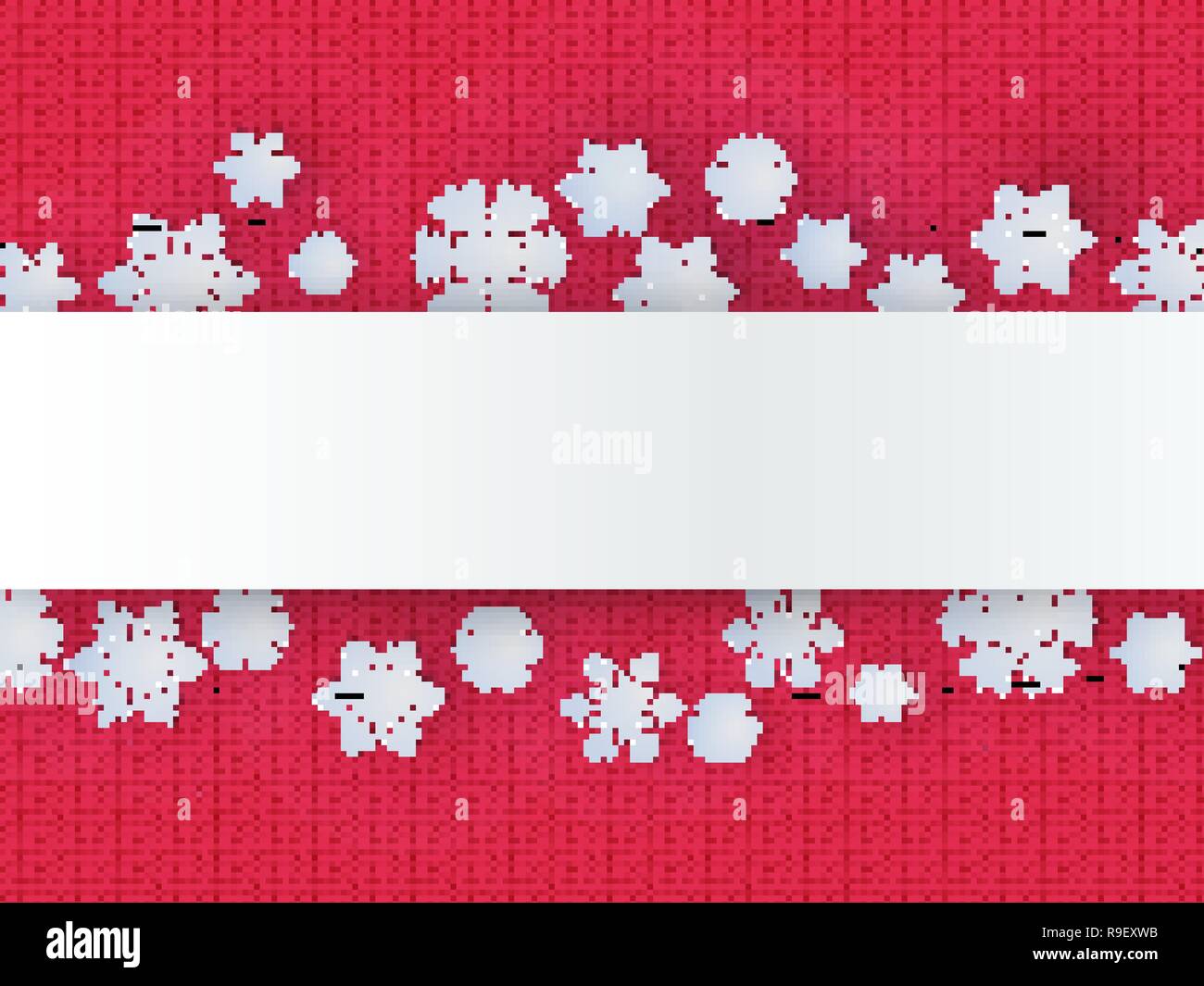 Christmas background with decorative snowflake. Knit pattern. Merry ...