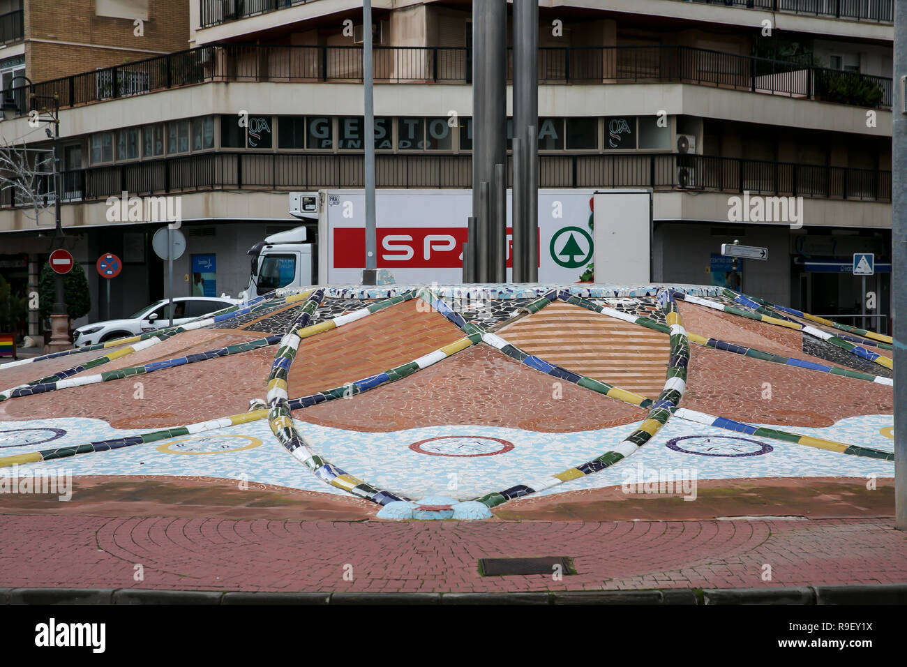 Tiled roundabout hi-res stock photography and images - Alamy