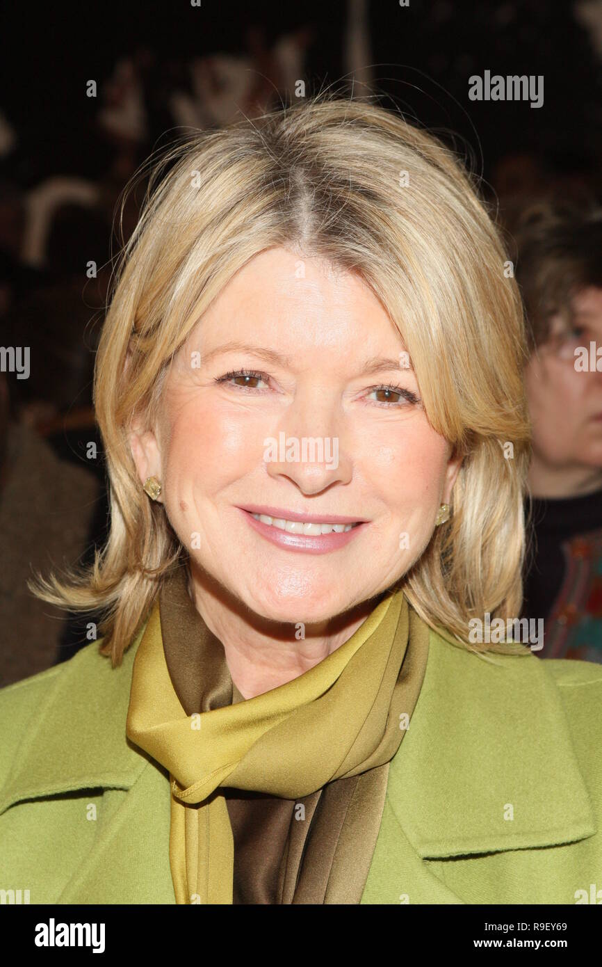 NEW YORK - FEBRUARY 11: TV Personality Martha Stewart attends the Chado ...