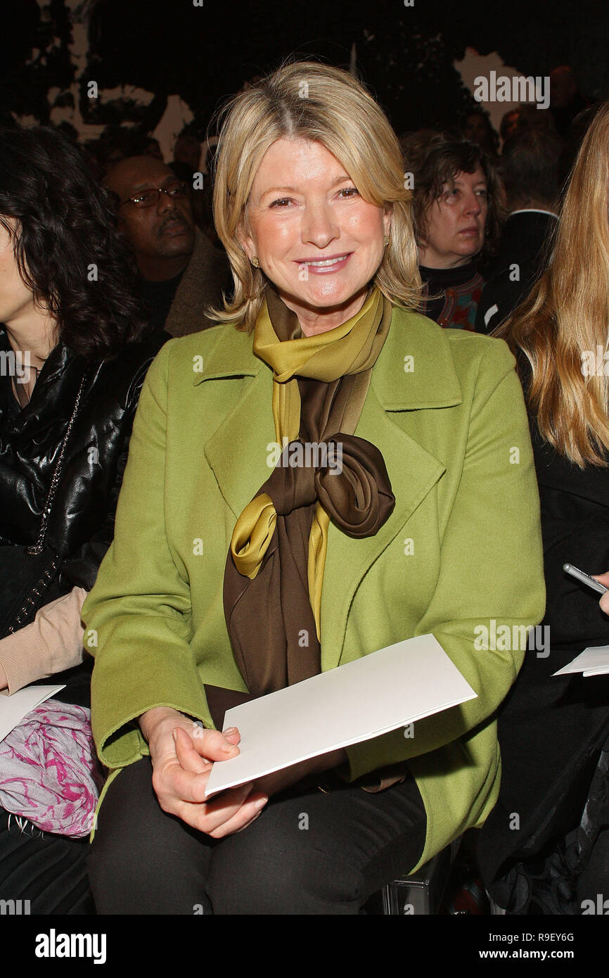 NEW YORK - FEBRUARY 11: TV Personality Martha Stewart attends the Chado ...