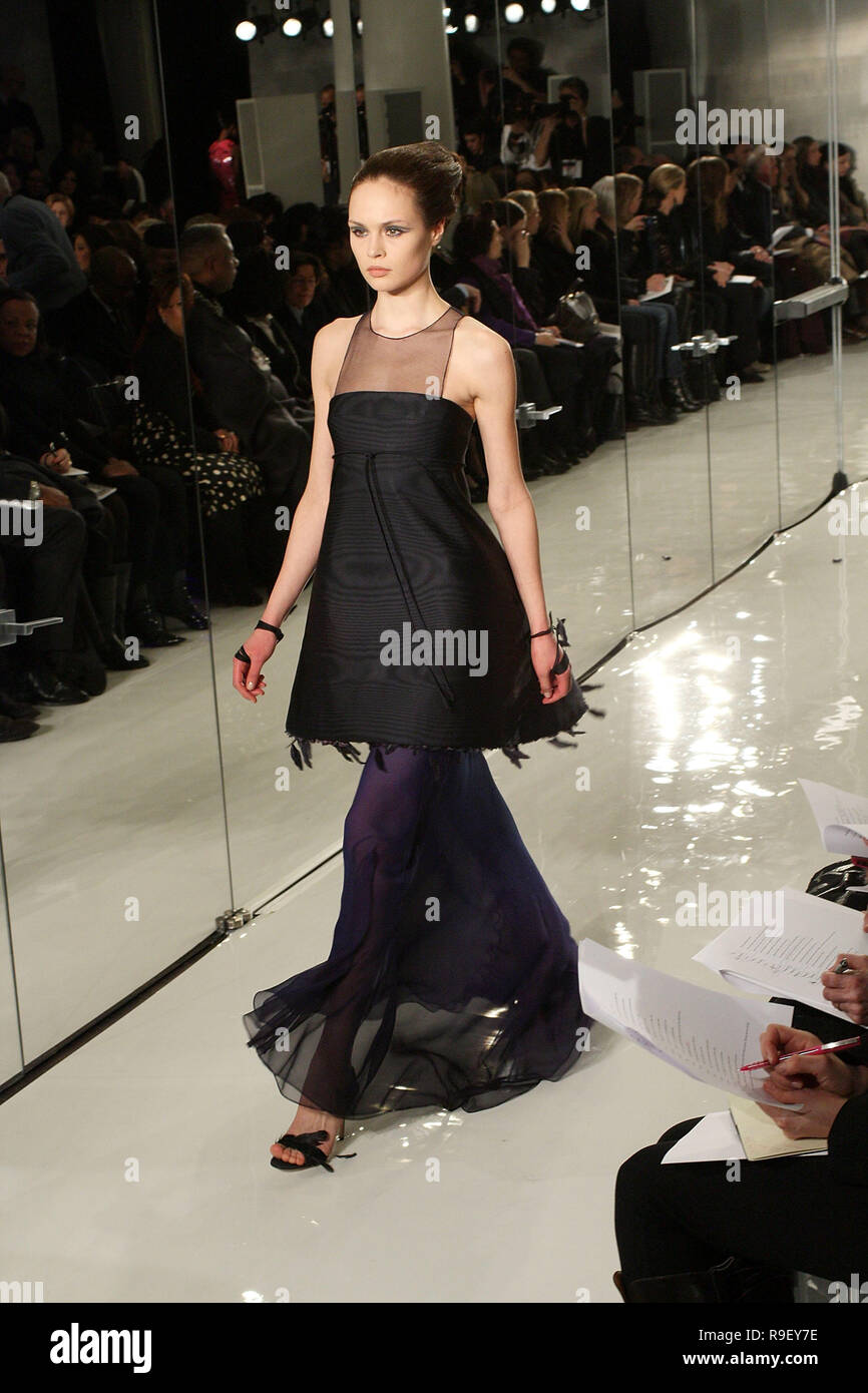 NEW YORK - FEBRUARY 11: A model walks the runway at the Chado Ralph ...