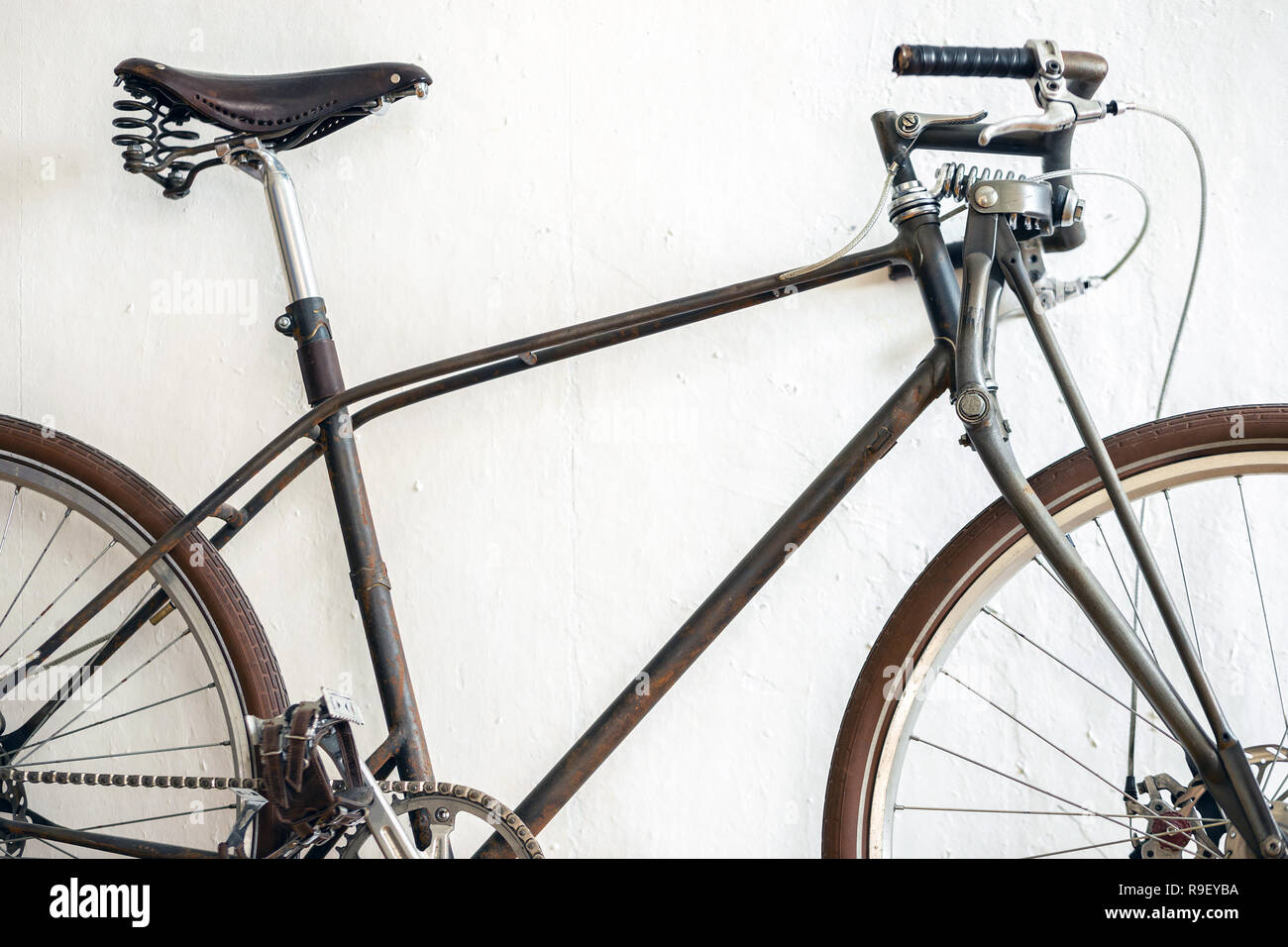 unique custom-made bicycle on white background Stock Photo - Alamy
