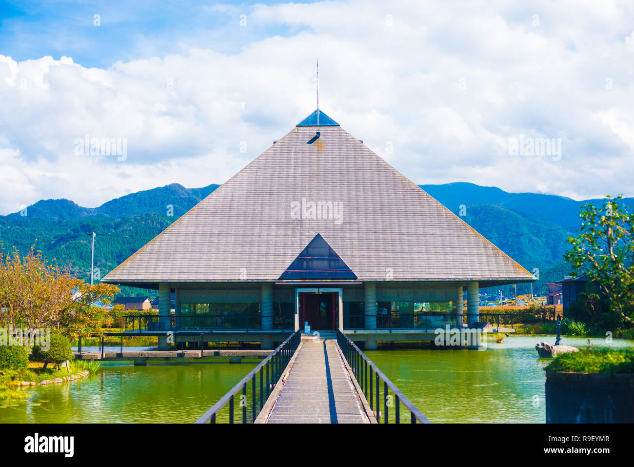 Ippuku museum in Toyama, Japan. Japan Alps is located between Nagano ...