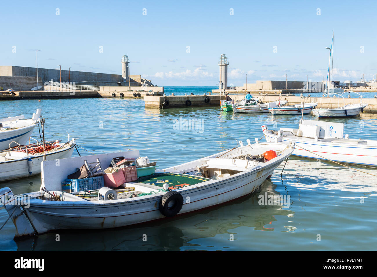 Port harbor boat boats hi-res stock photography and images - Alamy