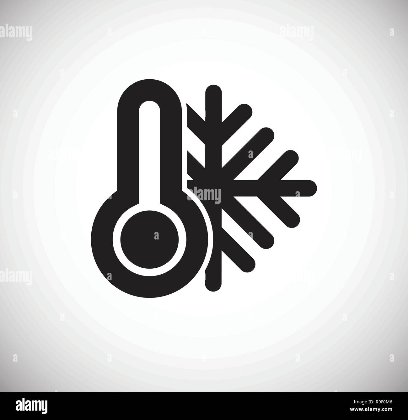 Waether temperature icon on white background for graphic and web design ...