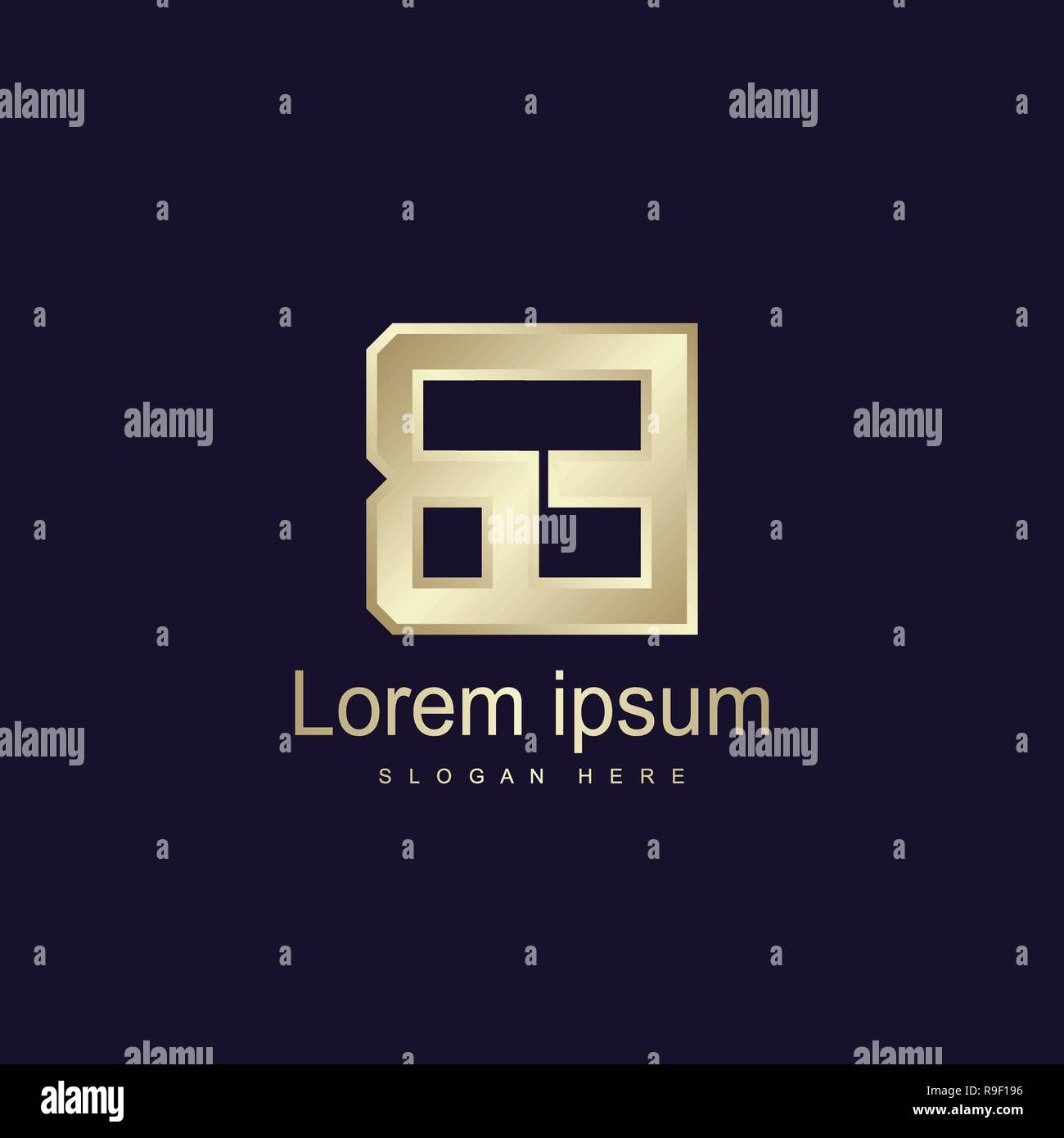 Initial Letter BE Logo Template Vector Design Stock Vector Image & Art ...