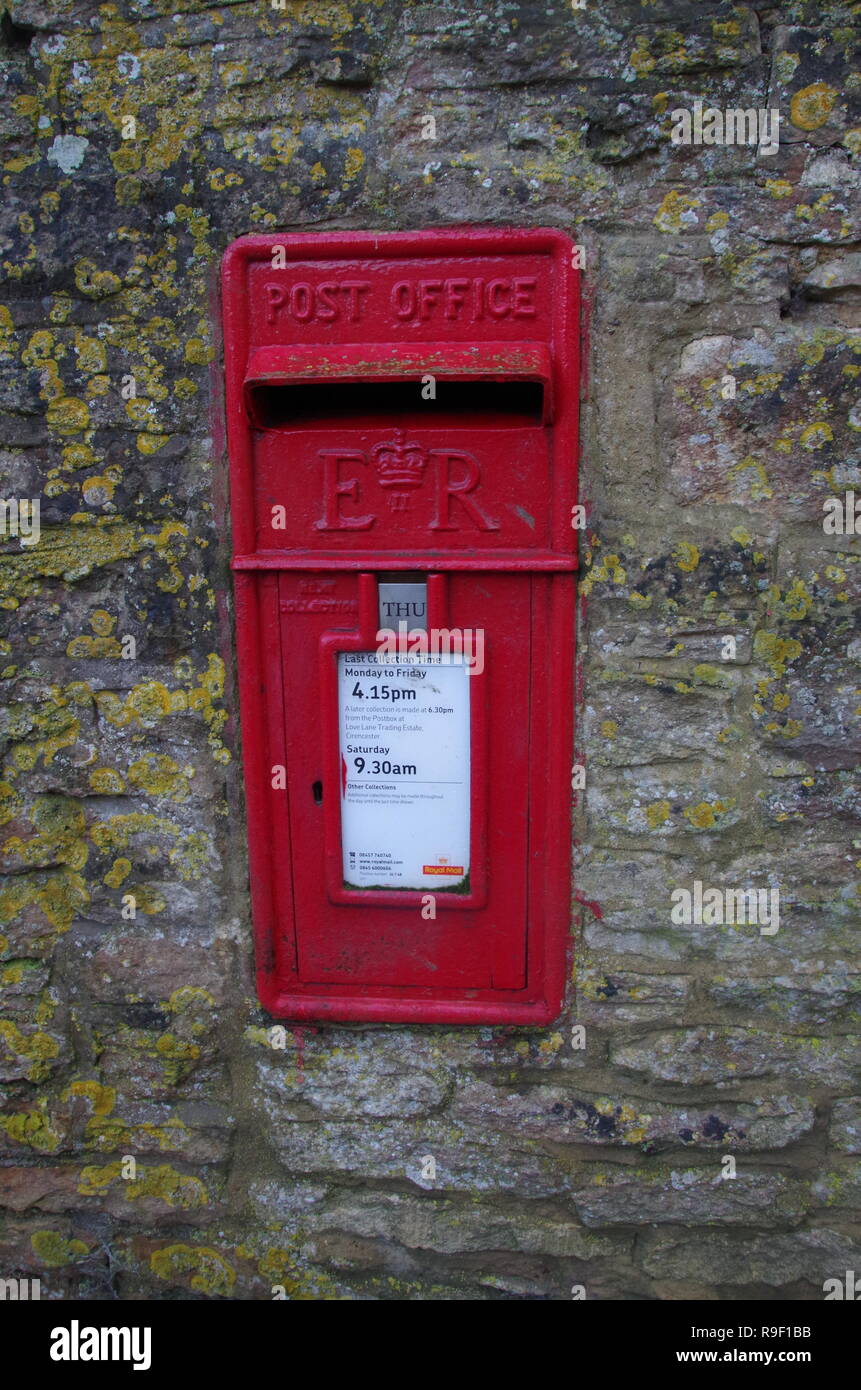 Rendcomb post box. The Macmillan Way. Long-distance trail ...