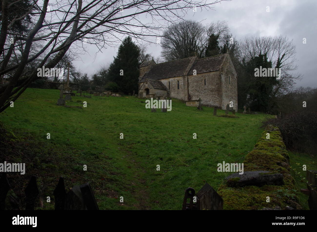 St. Michael's church. Duntisbourne Rouse. The Macmillan Way. Long ...