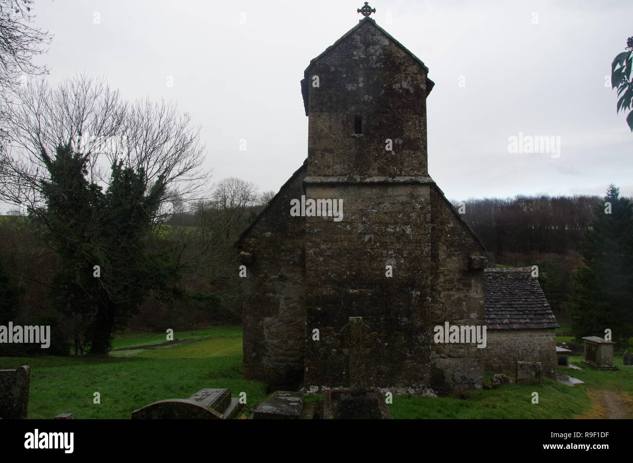 St. Michael's church. Duntisbourne Rouse. The Macmillan Way. Long ...