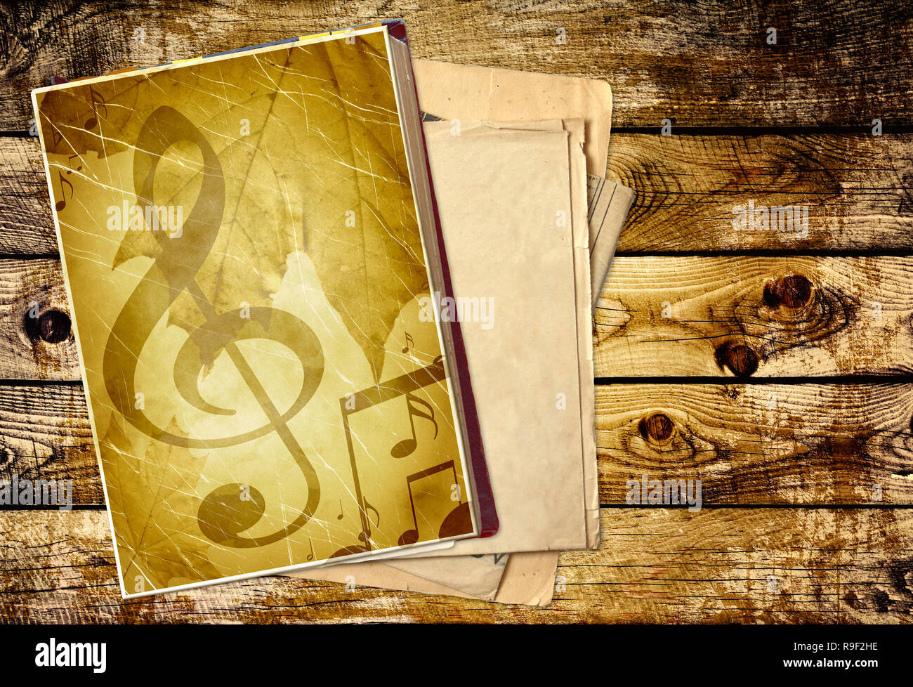 Grunge background with old diary Stock Photo - Alamy