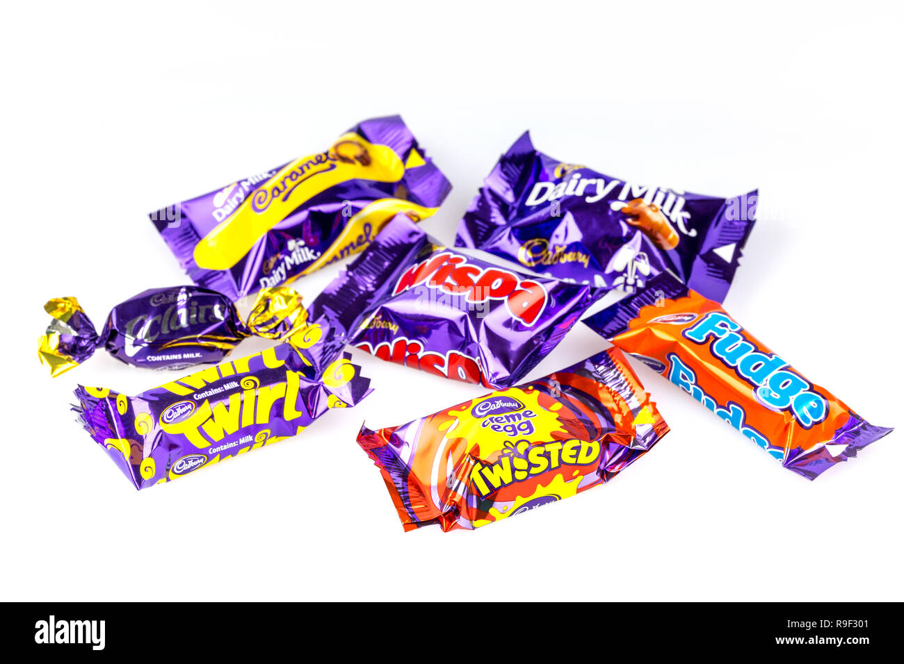 Cadburys Heroes chocolate on a white background Stock Photo - Alamy