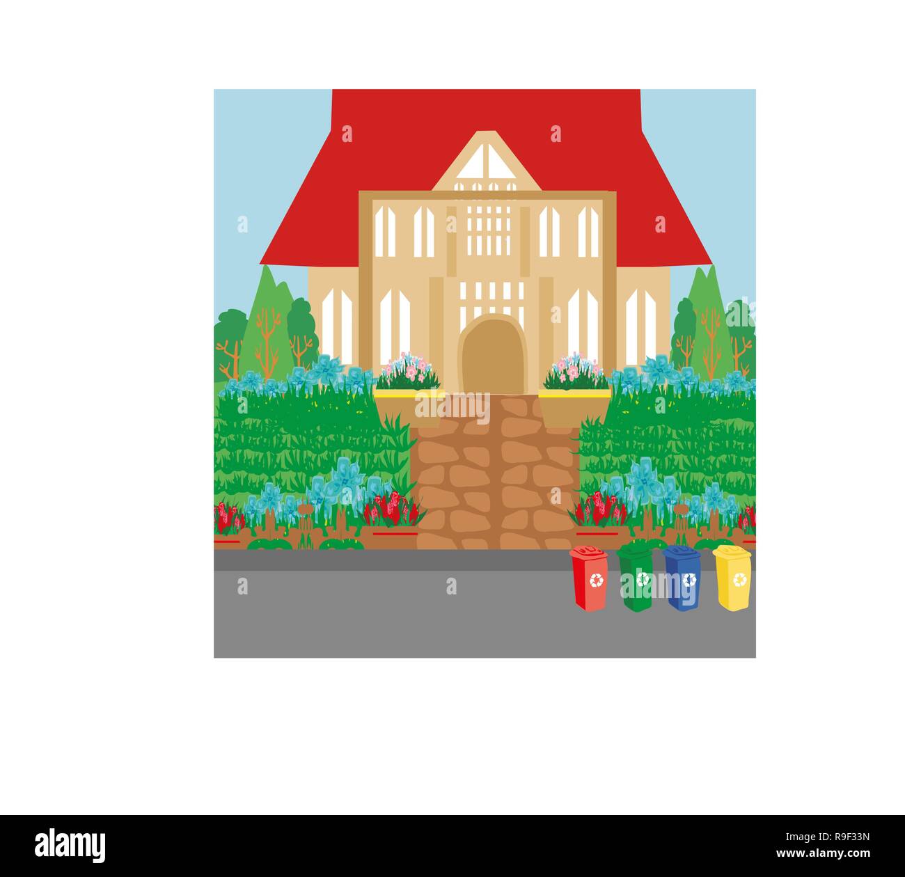 Segregation of garbage Stock Vector Image & Art - Alamy