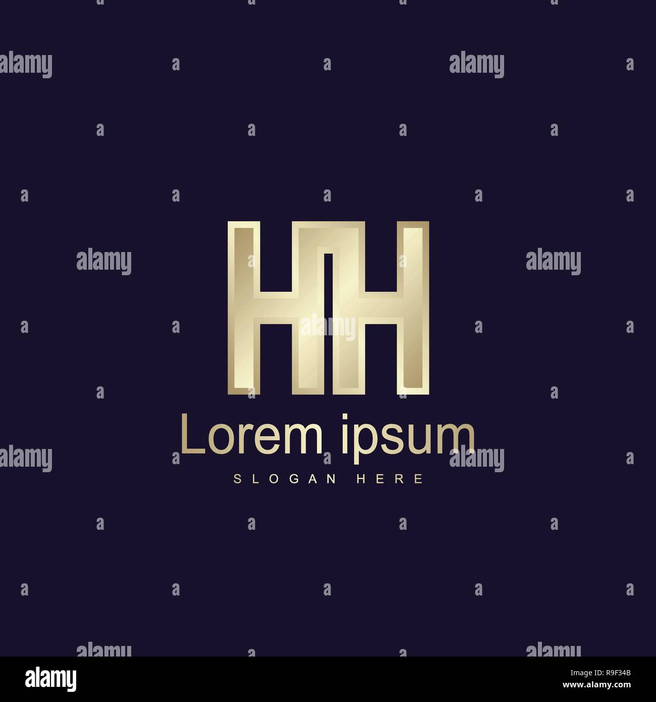 Hh monogram vector vectors hi-res stock photography and images - Alamy