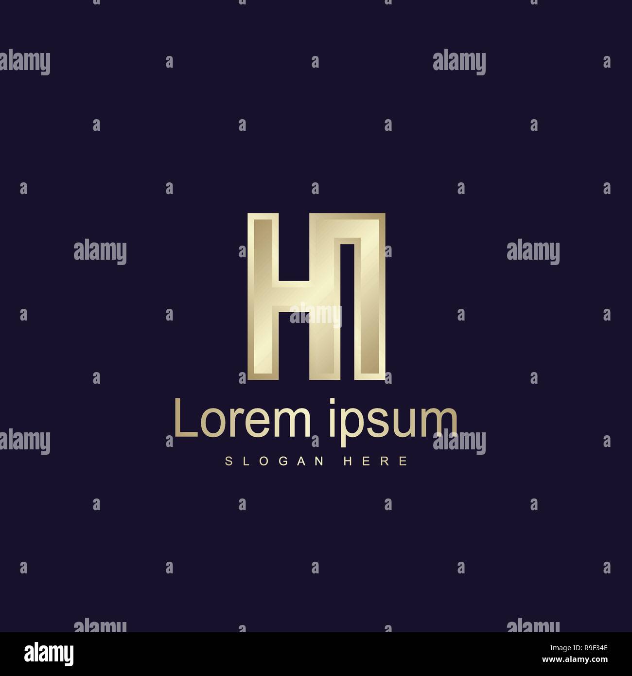 Hn logo hi Stock Vector Images - Alamy