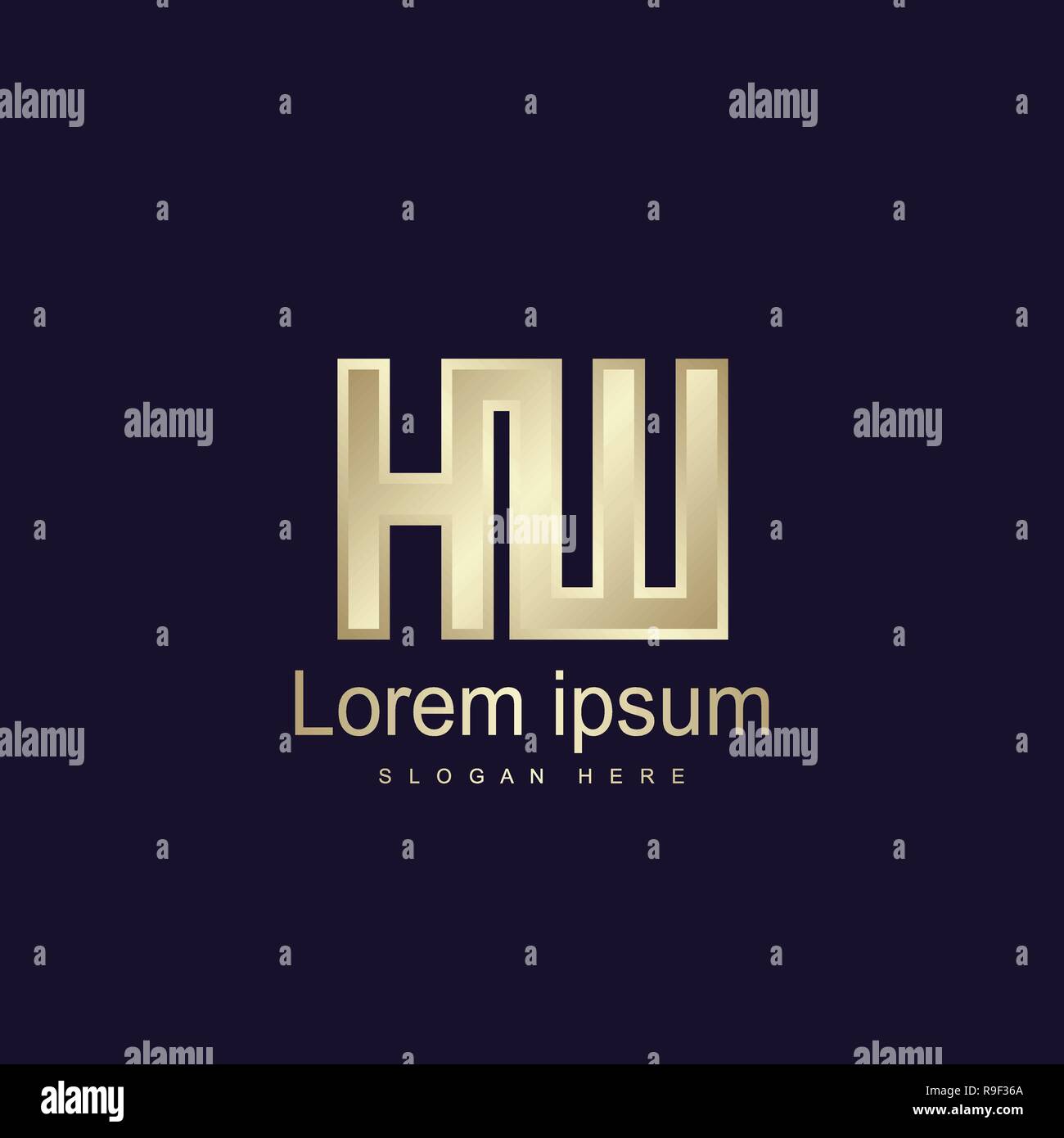 Letters hw Stock Vector Images - Alamy