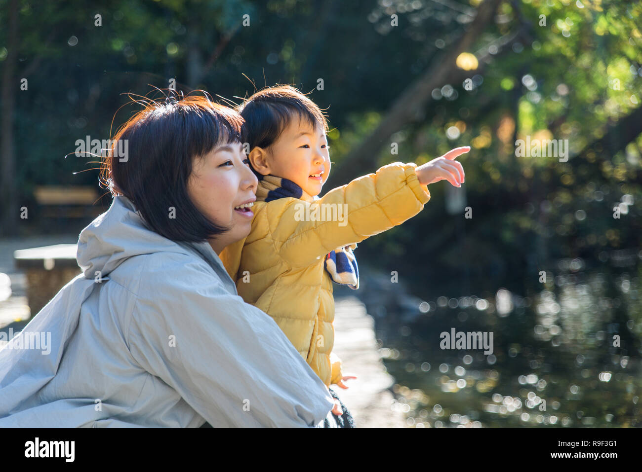 Happy and playful japanese family in a park in Tokyo Stock Photo - Alamy
