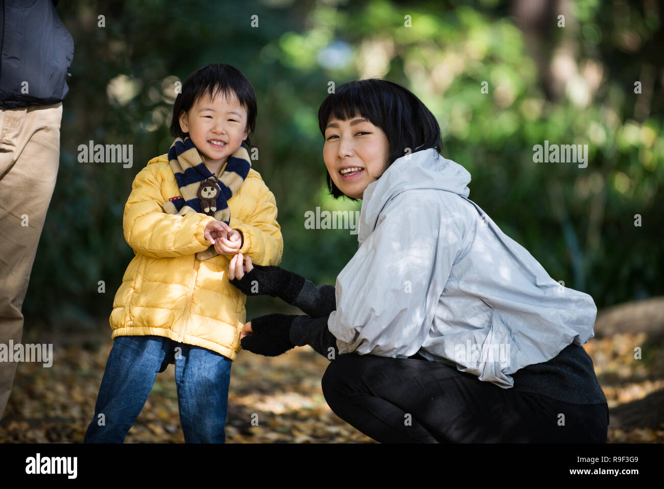 Happy and playful japanese family in a park in Tokyo Stock Photo - Alamy