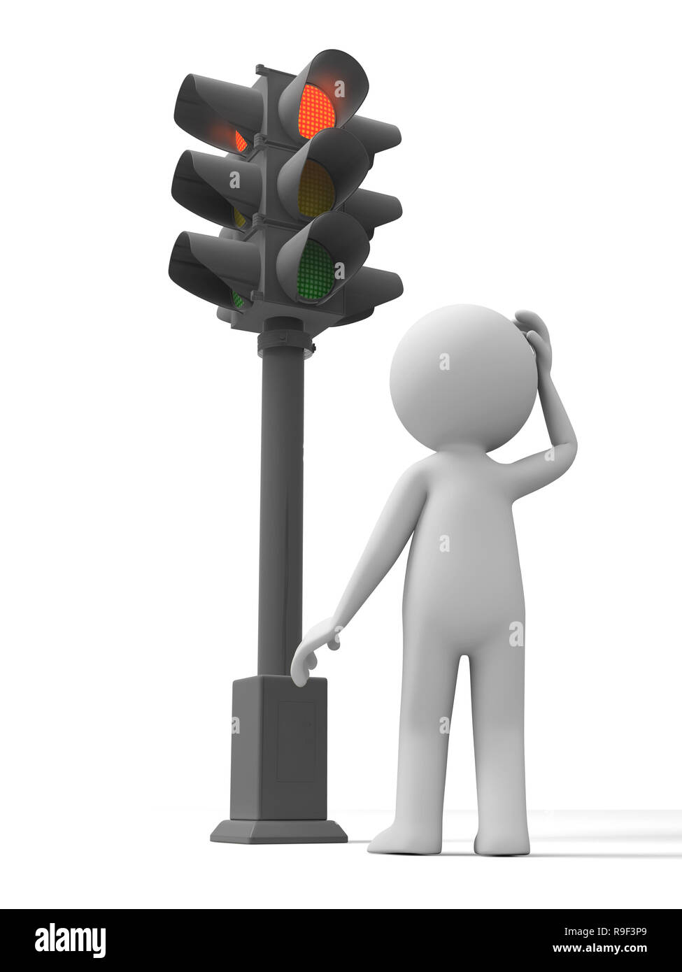 Traffic light little man hi-res stock photography and images - Alamy