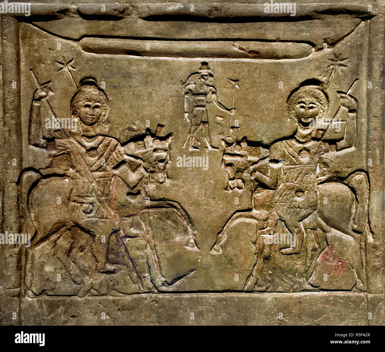 Horus and the Dioscuren (The Brothers Castor and Pollux) form a ...