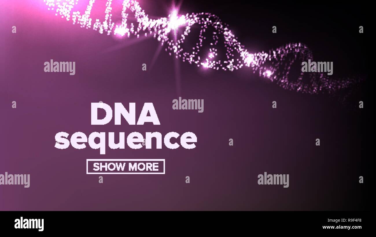 Dna Structure Vector. Evolution Symbol. Chemistry Cover. Microscopic ...