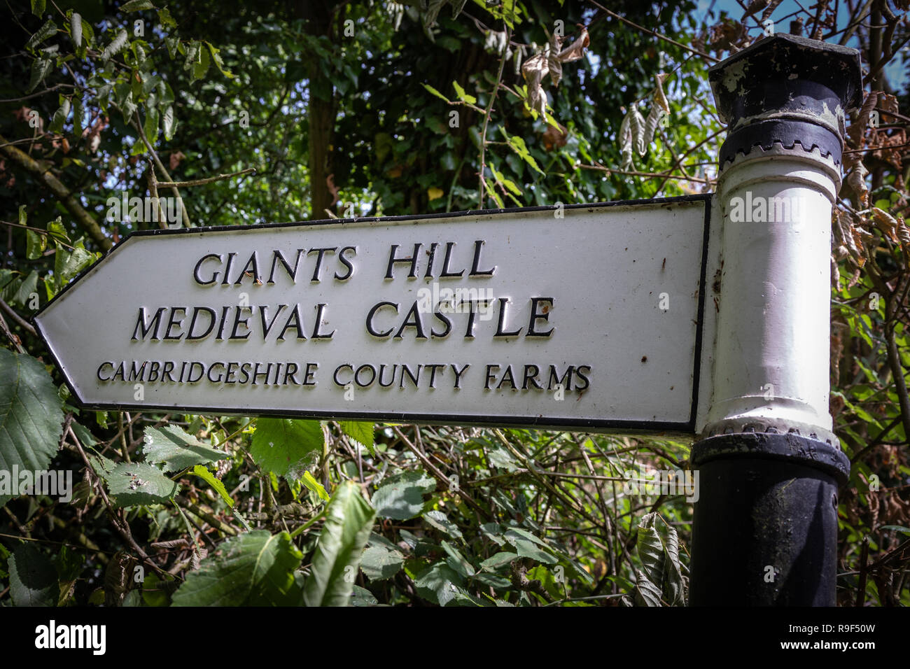 Giants Hill Medieval Castle, Rampton, Cambridgeshire , UK Stock Photo ...