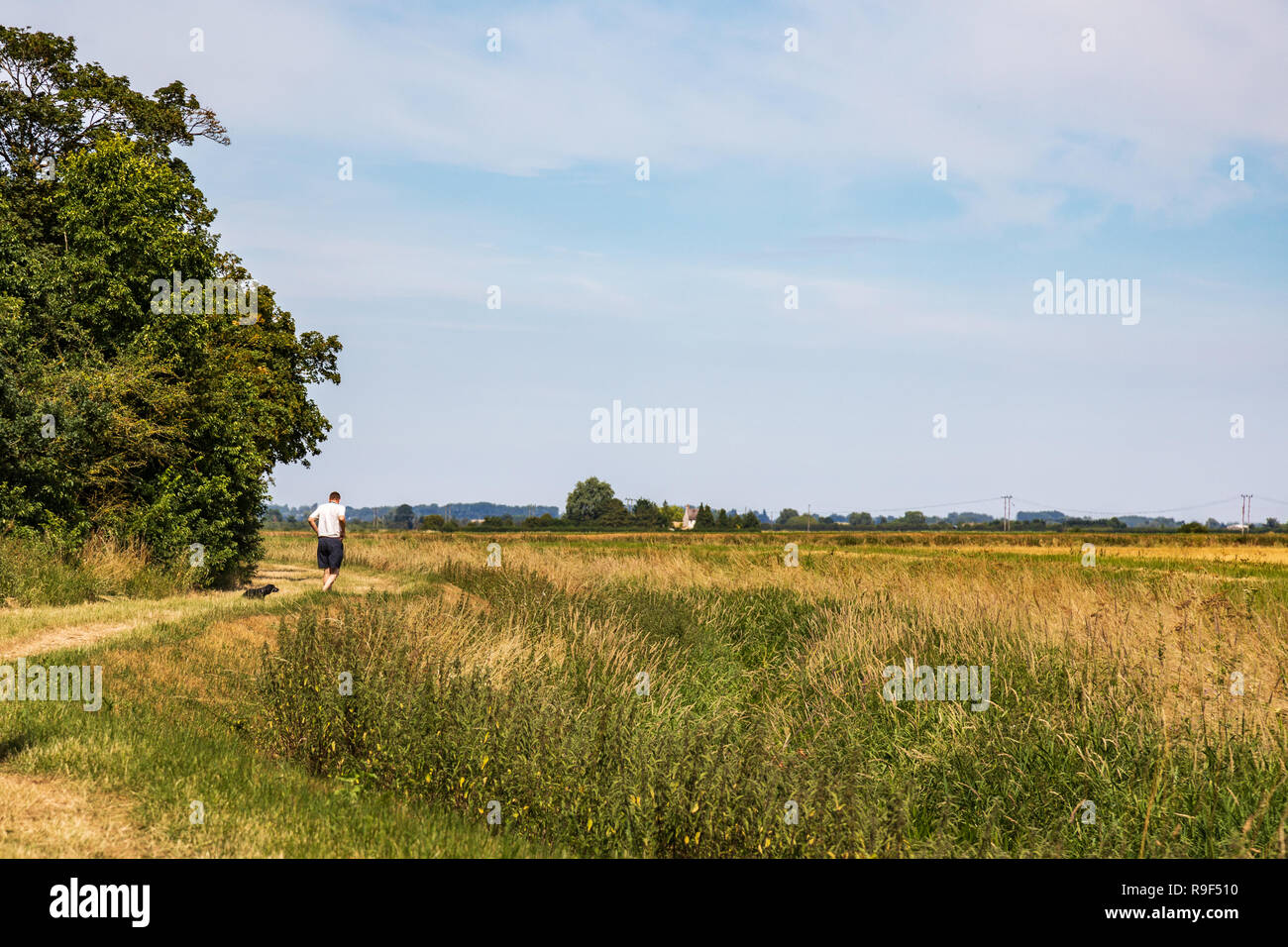 Giants Hill Medieval Castle, Cottenham, Cambridgeshire , UK Stock Photo ...