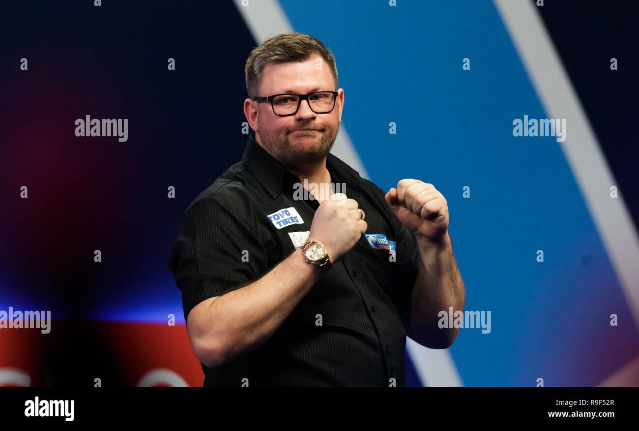 James wade celebrates defeating keegan brown hi-res stock photography ...