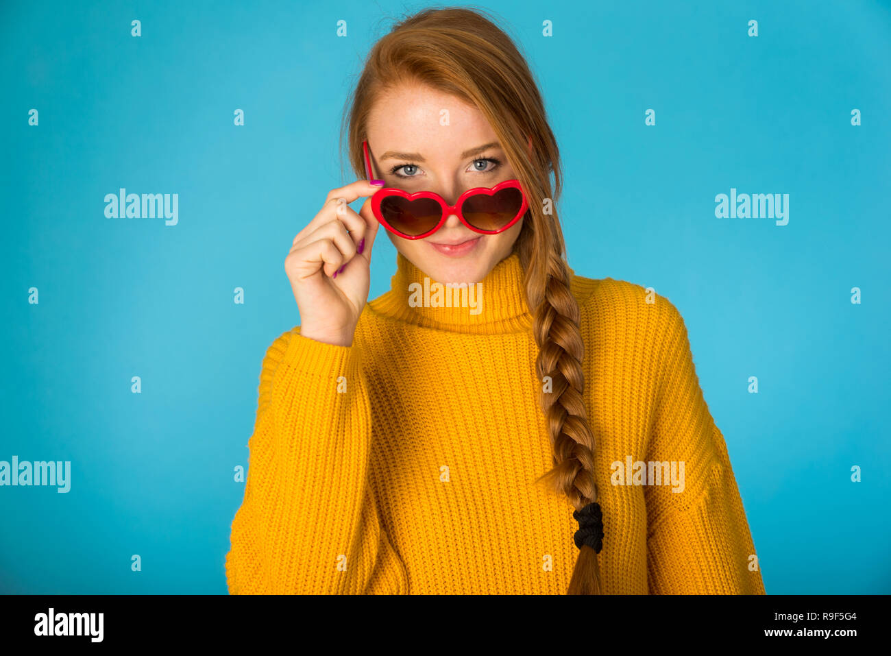 Portrait of pretty woman in a studio for a beauty session - Beautiful ...
